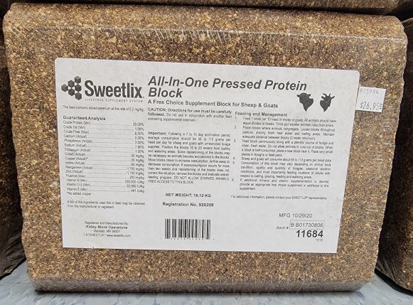 All-In-One Pressed Protein Block - Fehrway Feeds & Livestock Equipment